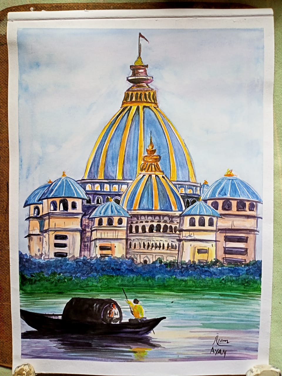 Drawing picture of Mayapur Scan – India NCC