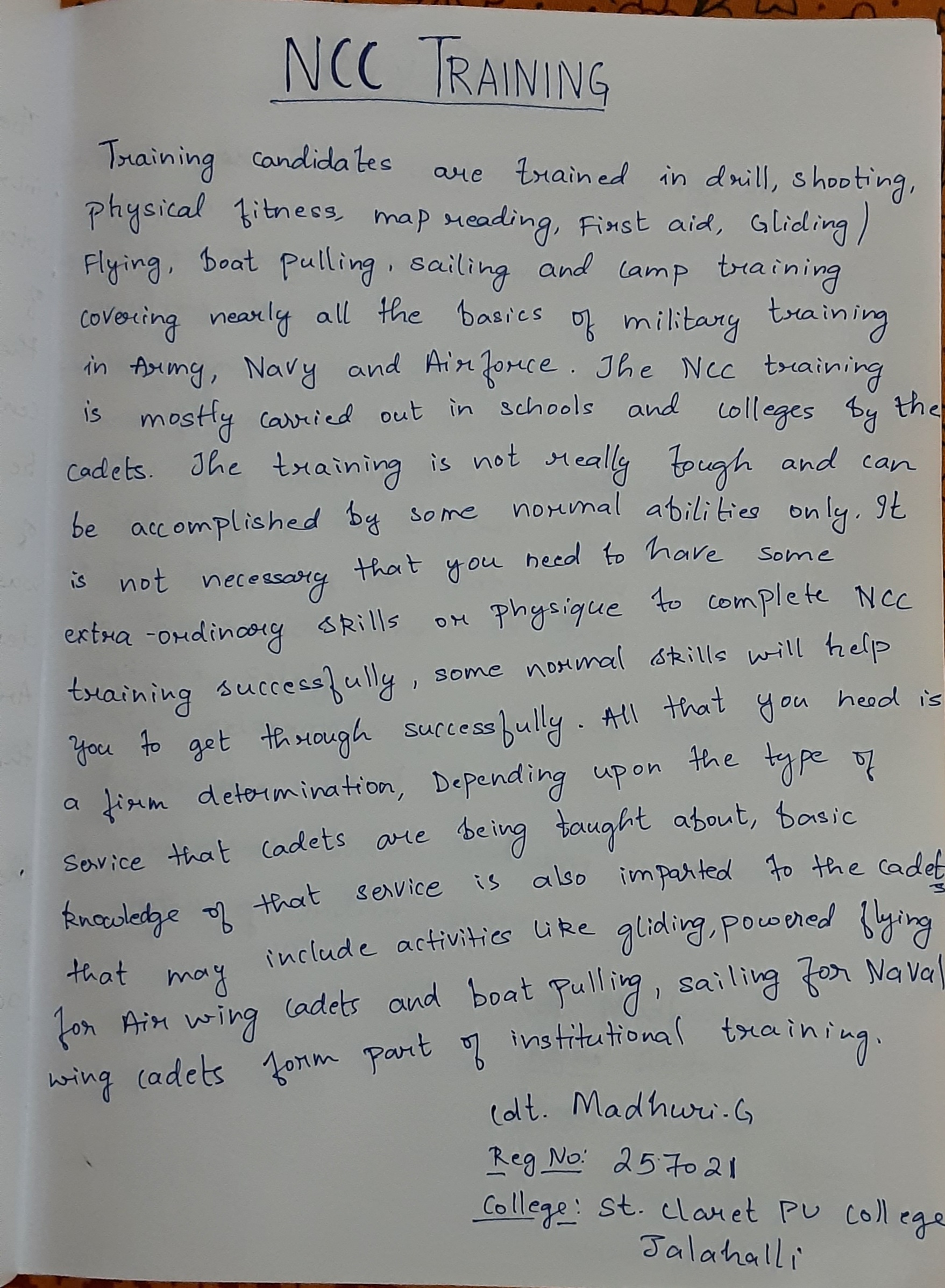 Ncc training – India NCC