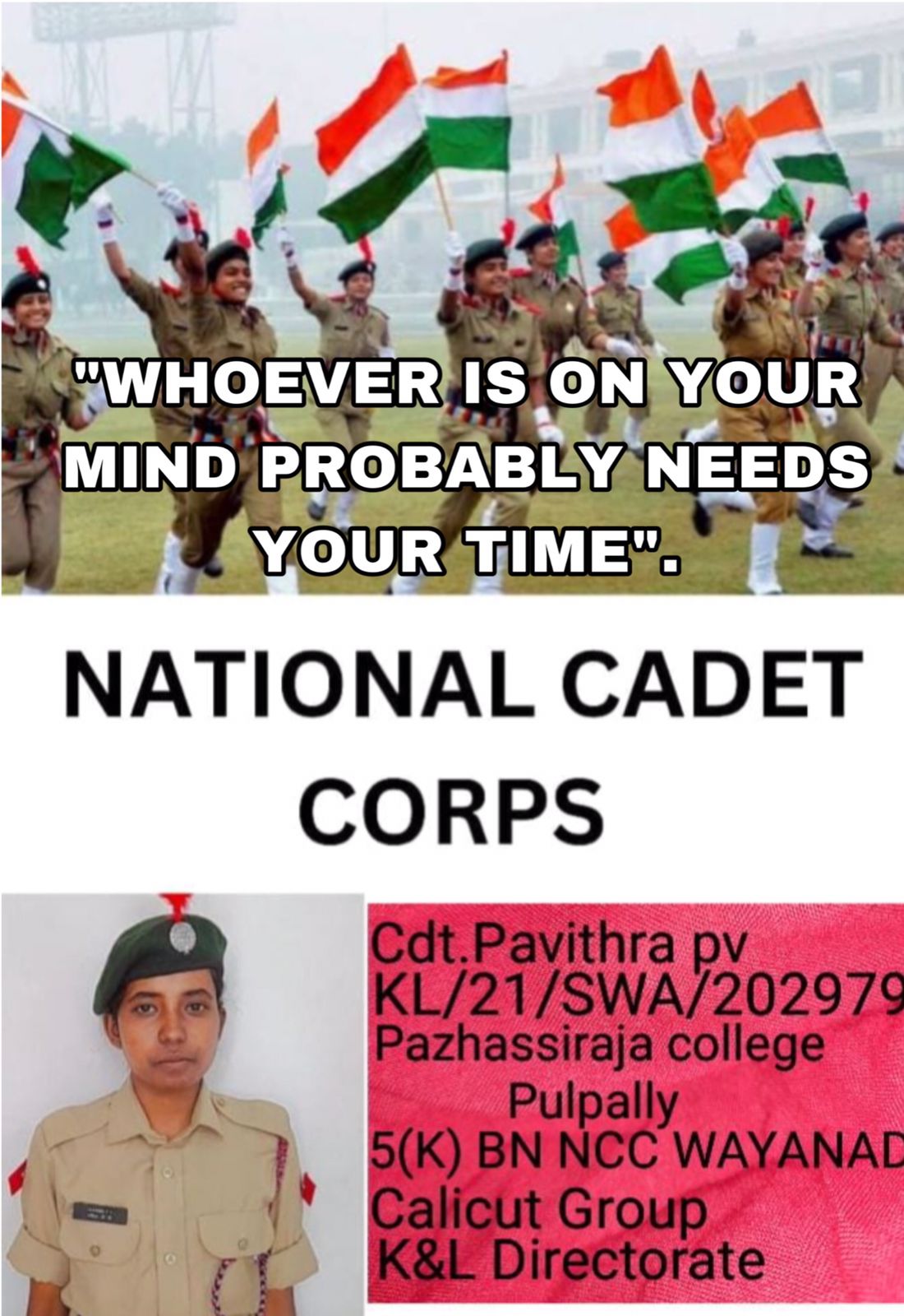 Inspiring quotes – India NCC
