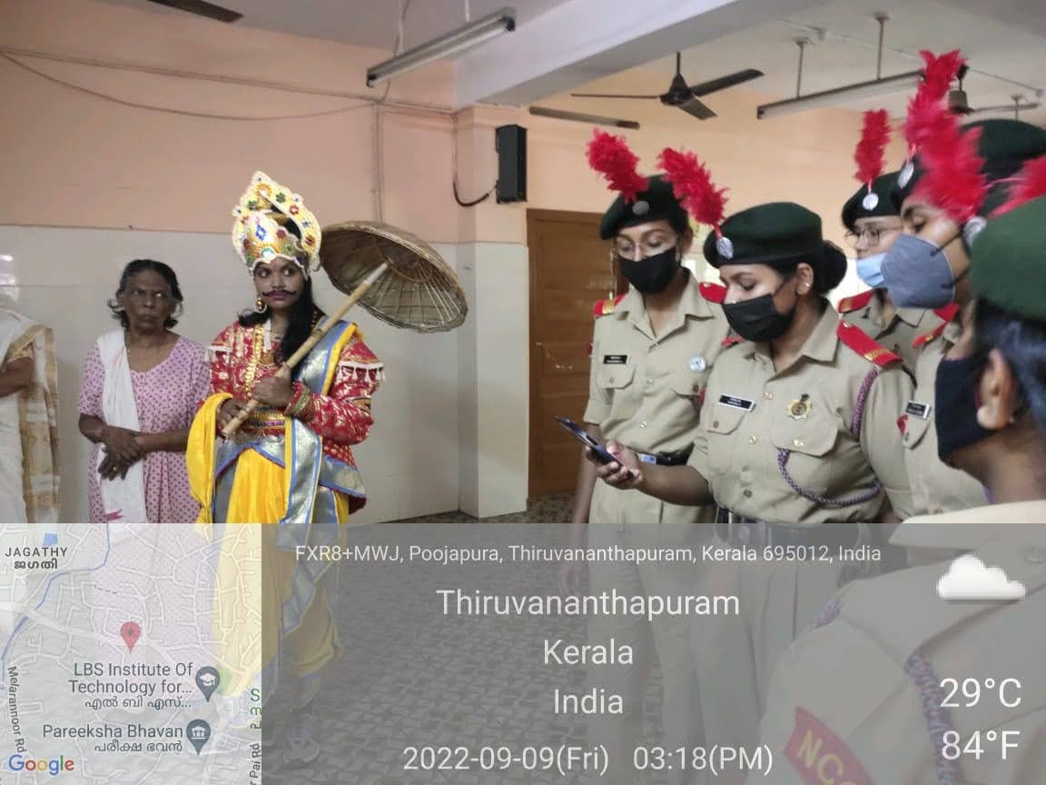 Old age home visit – India NCC