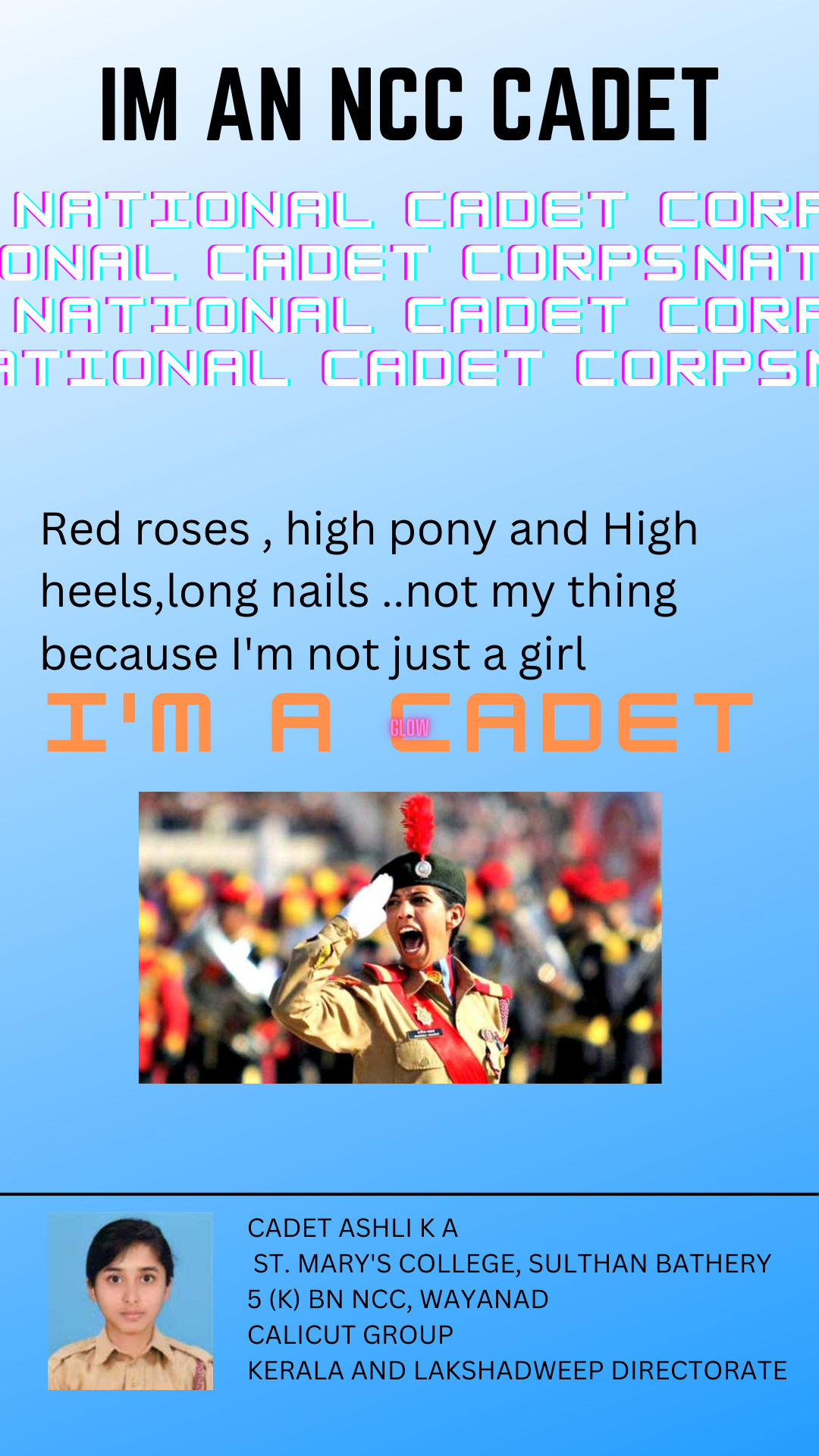 Im an NCC cadet – India NCC