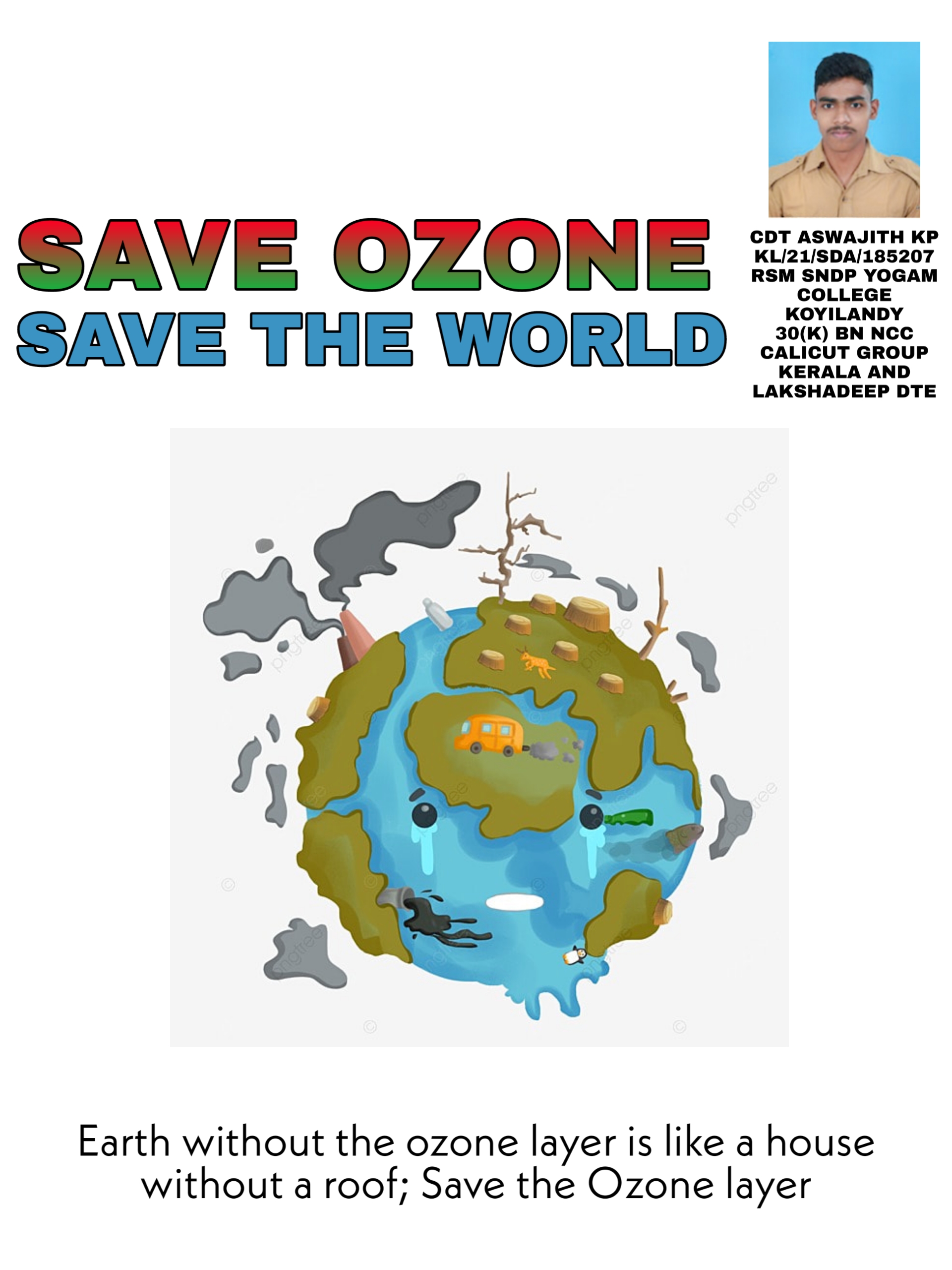 SAVE OZONE SAVE THE WORLD – India NCC