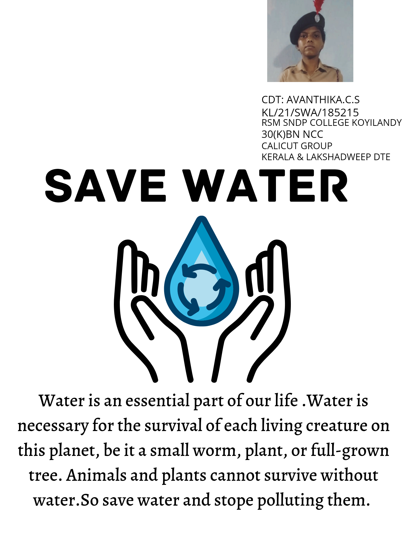 save water – India NCC