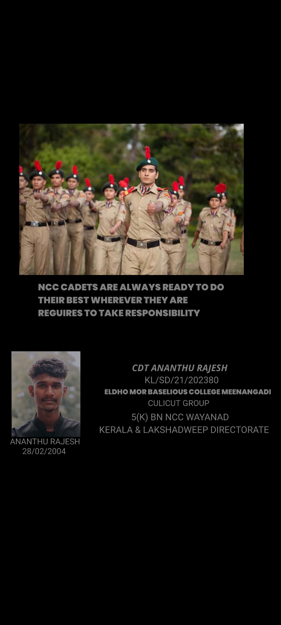 Poster – India NCC