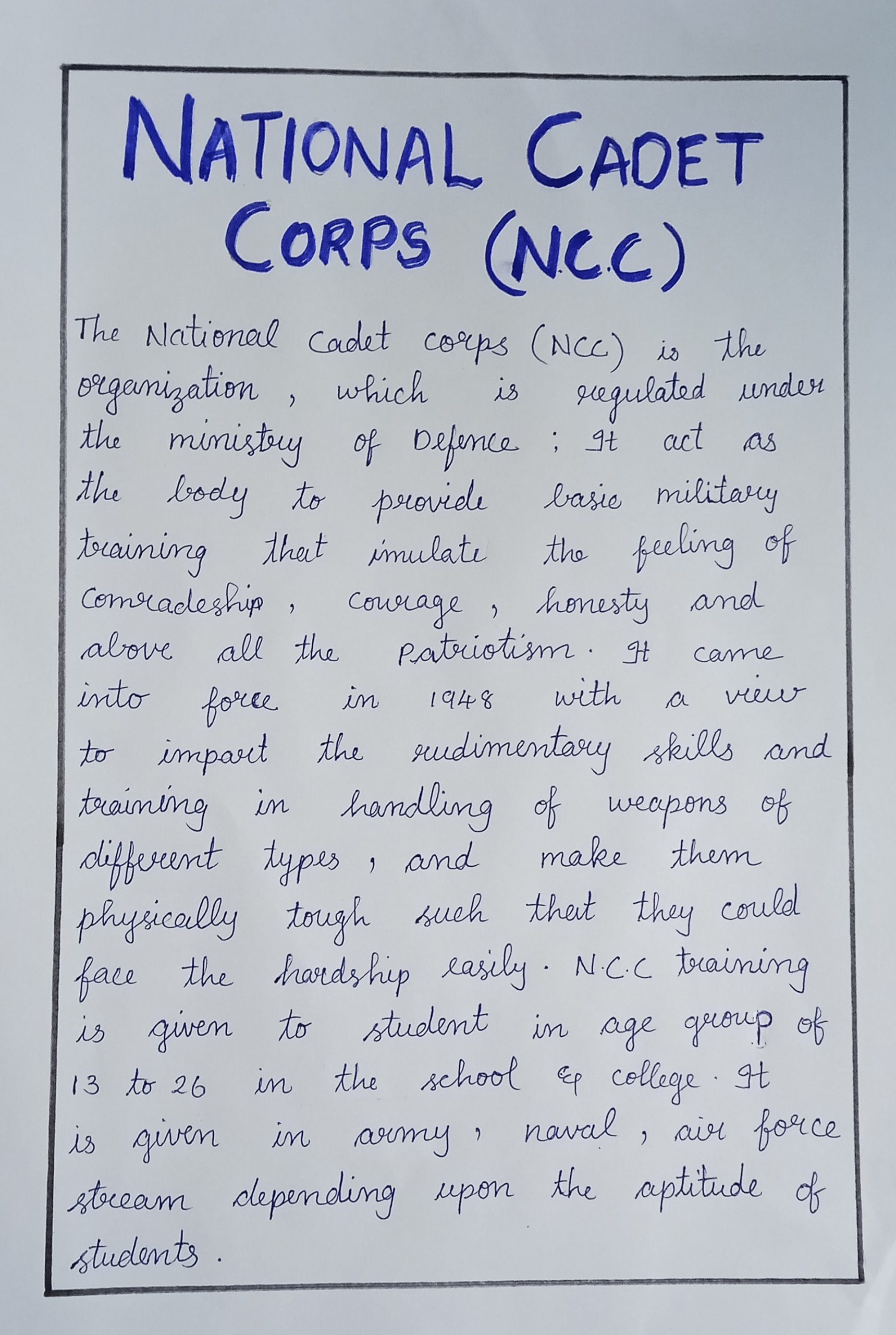 NCC – India NCC