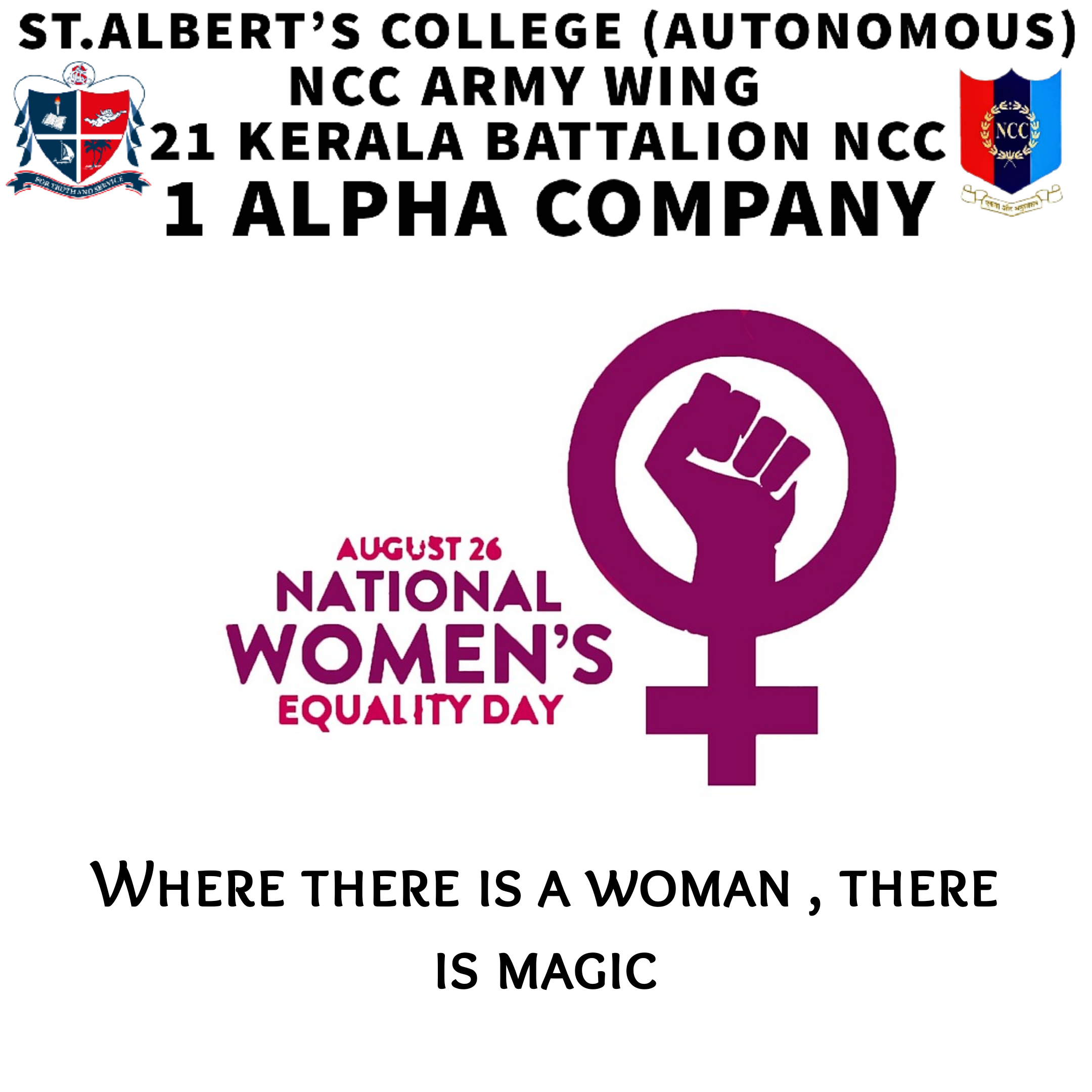 Women's equality day – India NCC