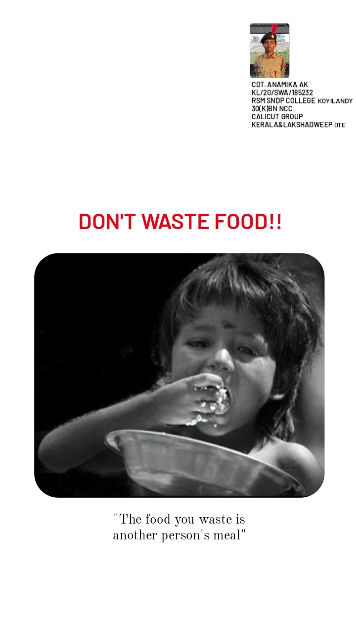 Food waste, human body – India NCC