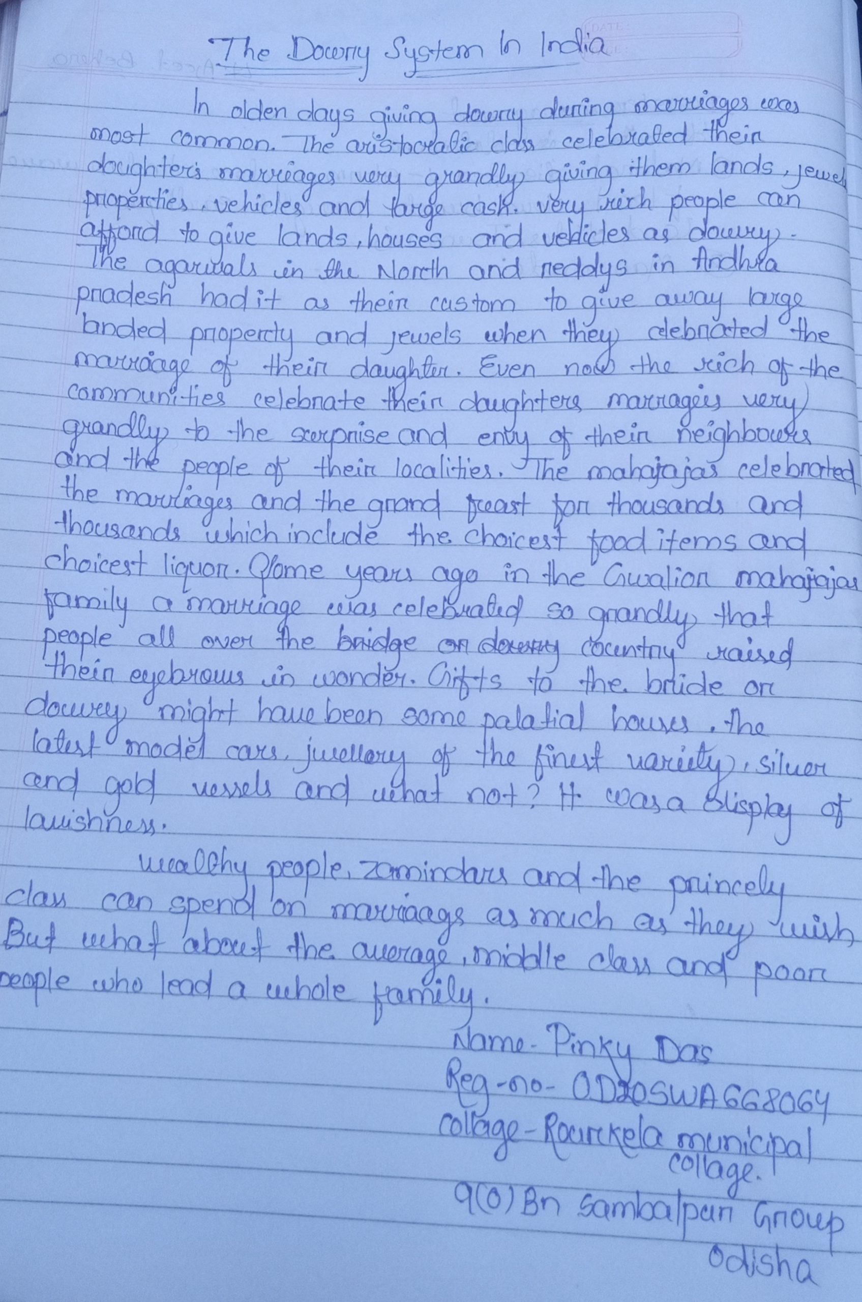 Dowry system in india – India NCC