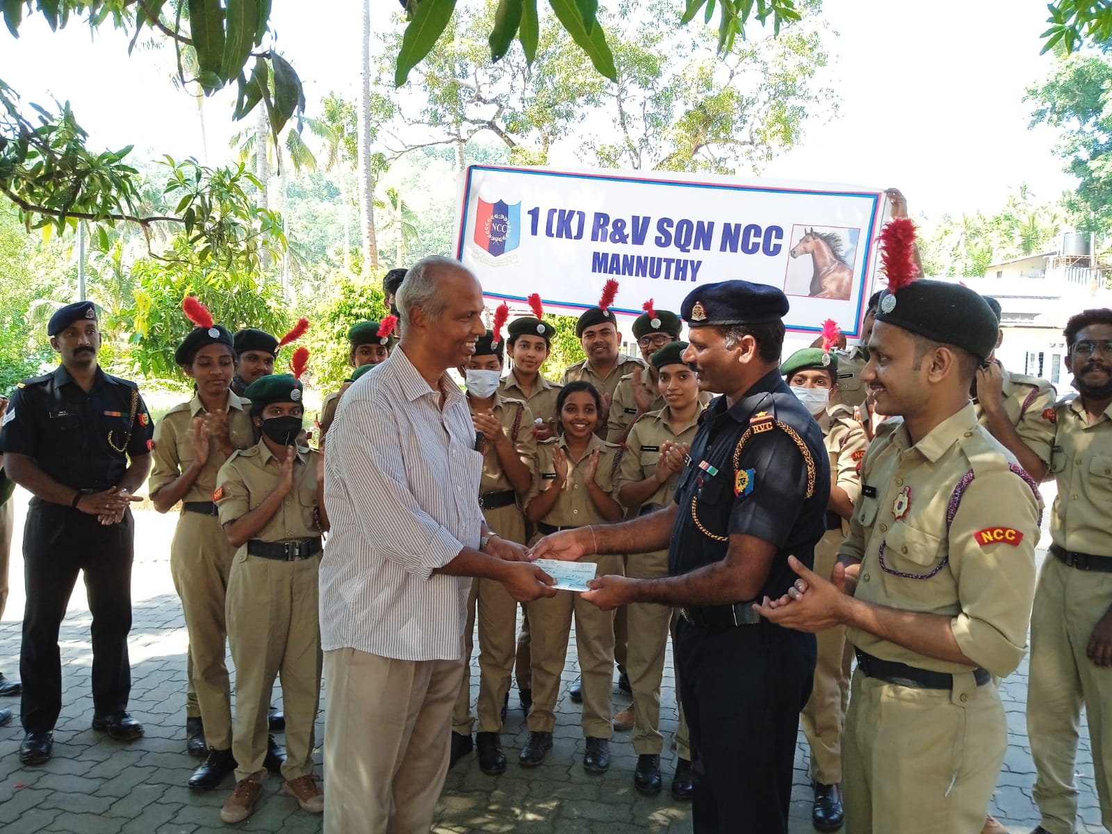 Old age home visit – India NCC