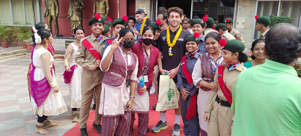 New Zealand Hockey Team Visit To Dav unit 8 – India NCC