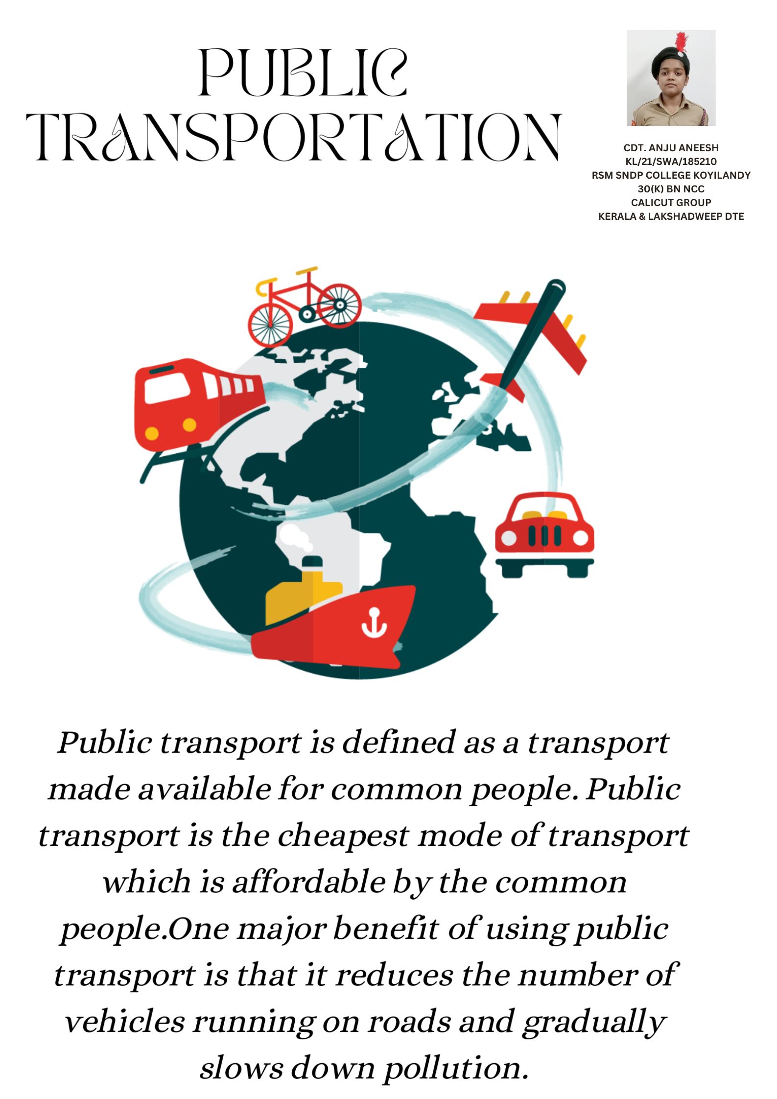 PUBLIC TRANSPORTATION – India NCC