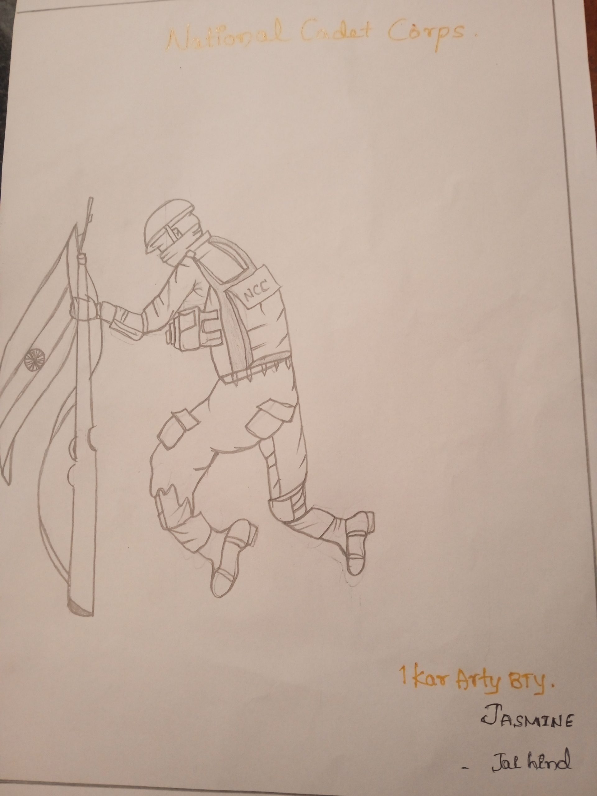 Drawing about ncc – India NCC