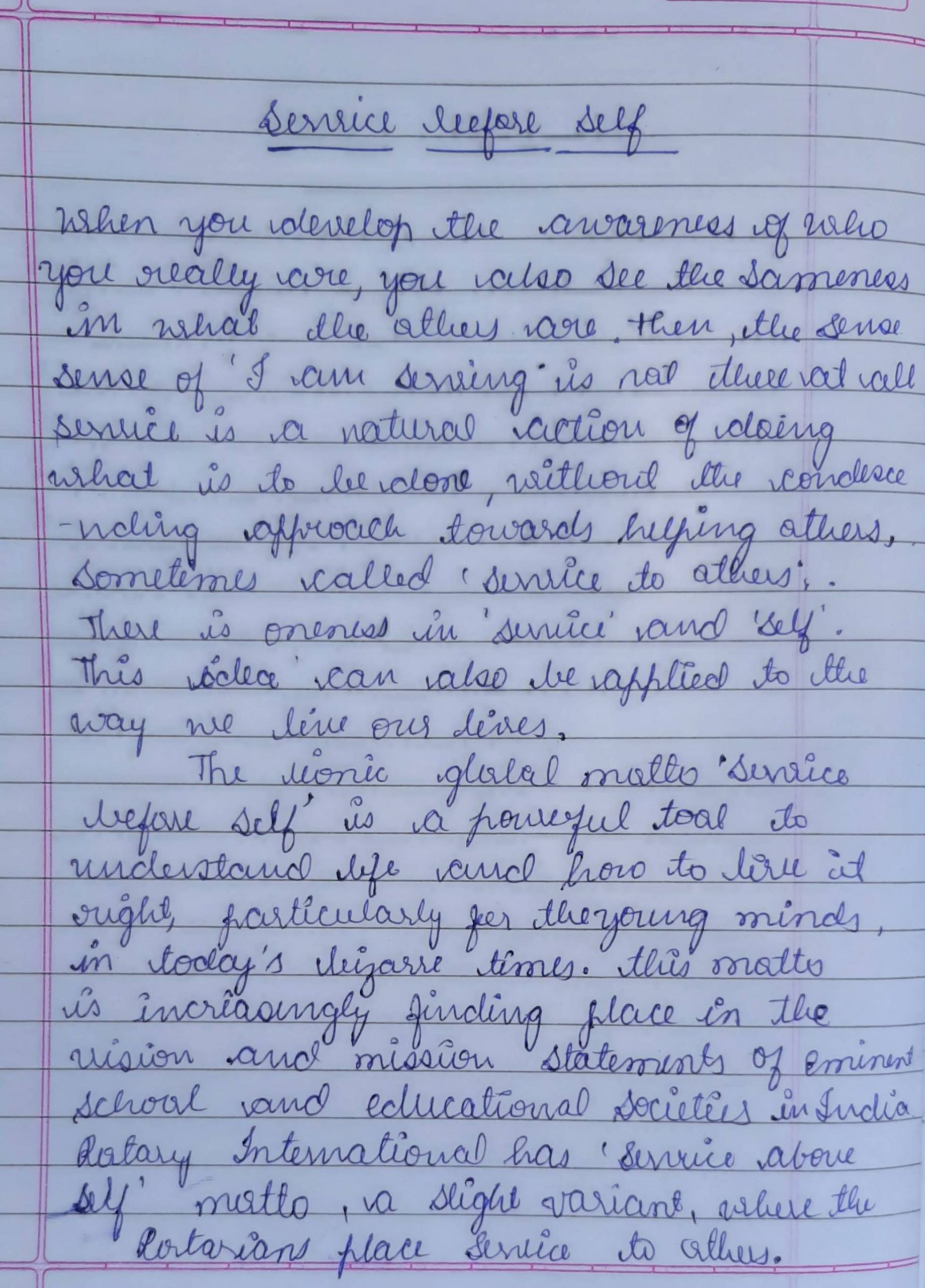 SERVICE BEFORE SELF – India NCC