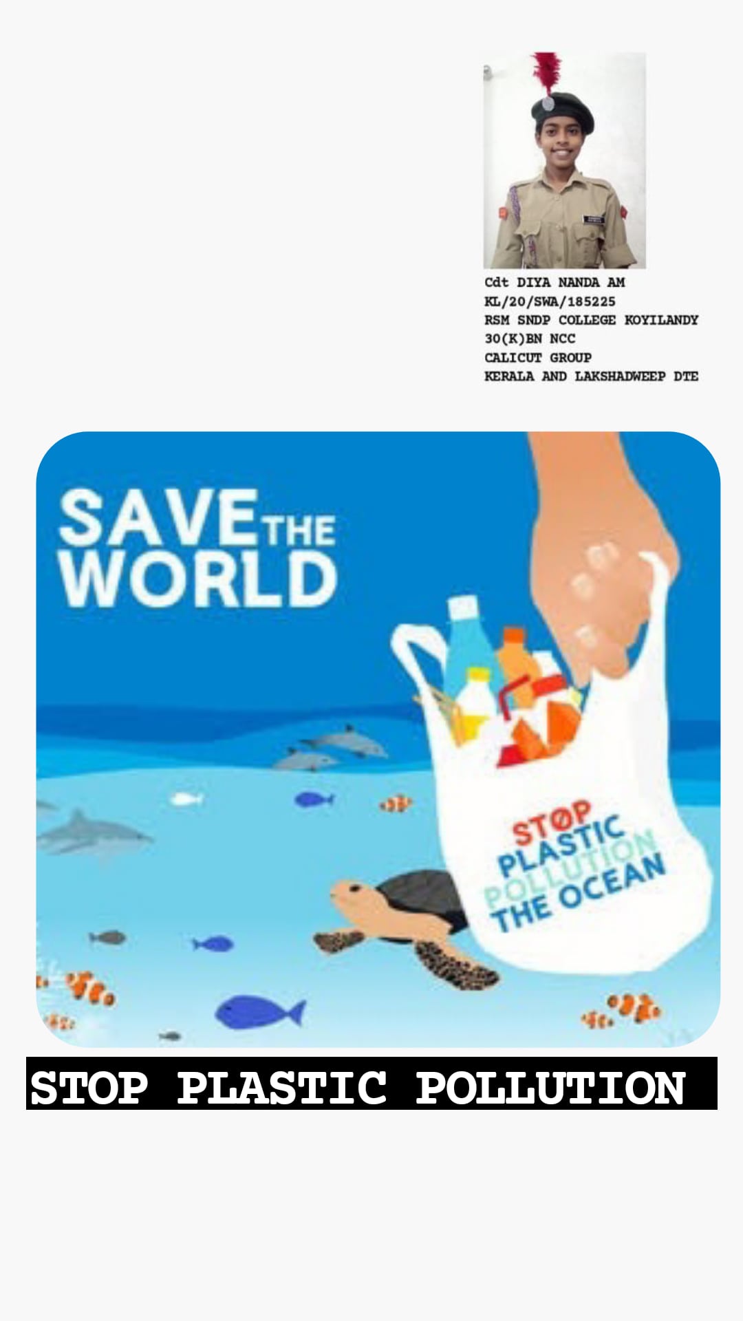 Plastic pollution – India NCC