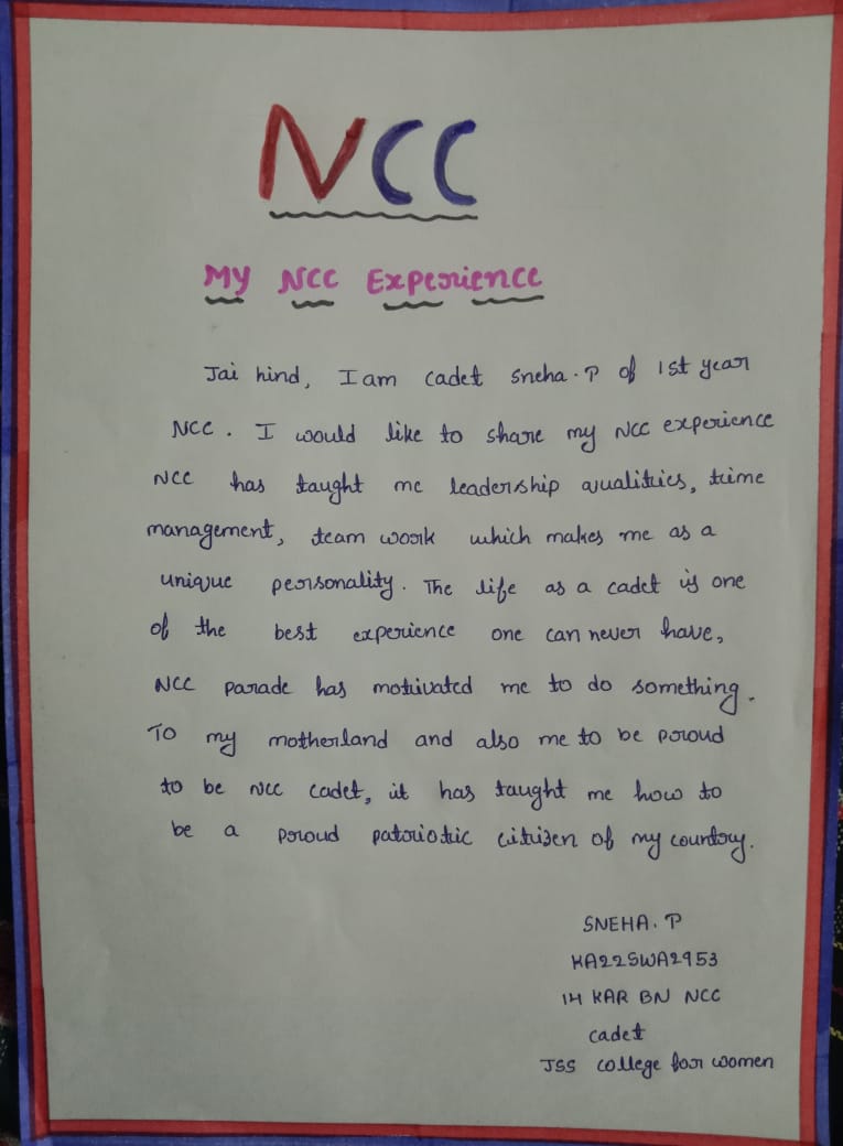 My experience in ncc – India NCC