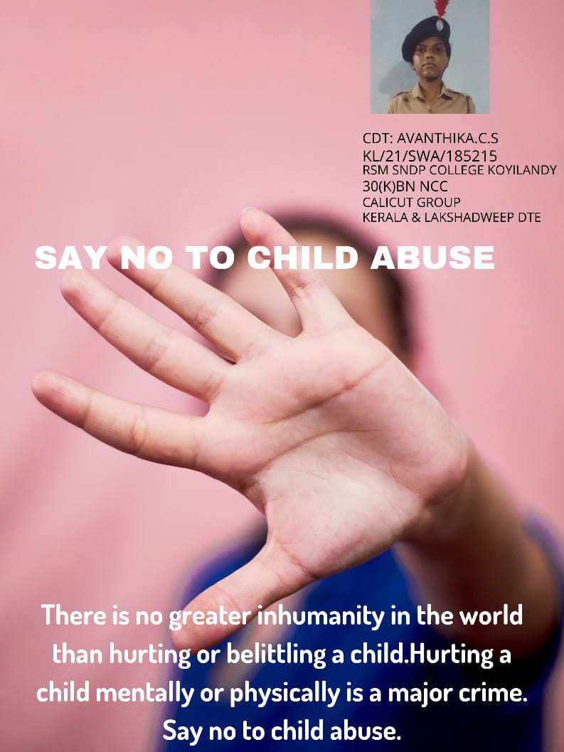 Say no to child abuse – India NCC