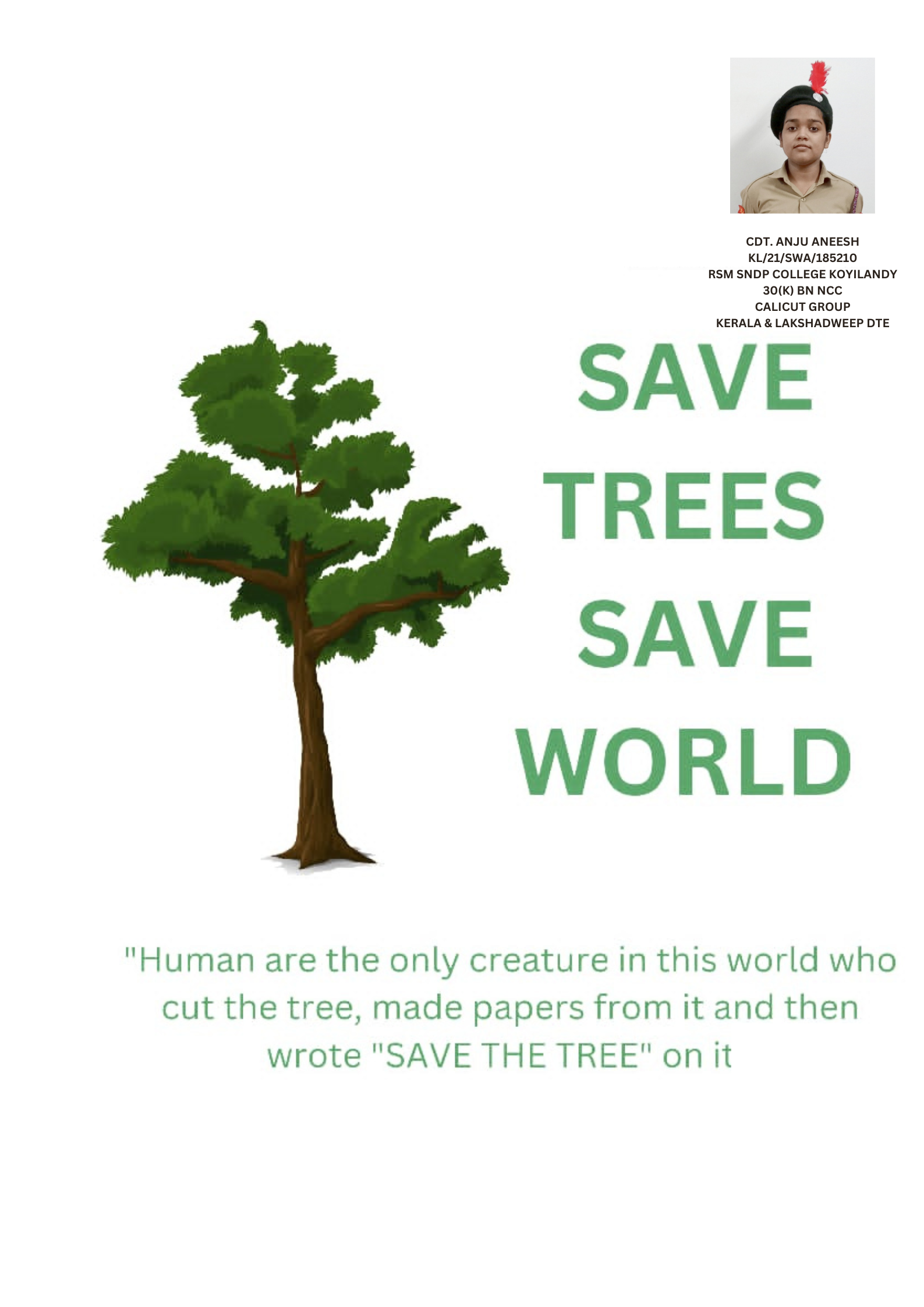 Save Trees Save World – India NCC