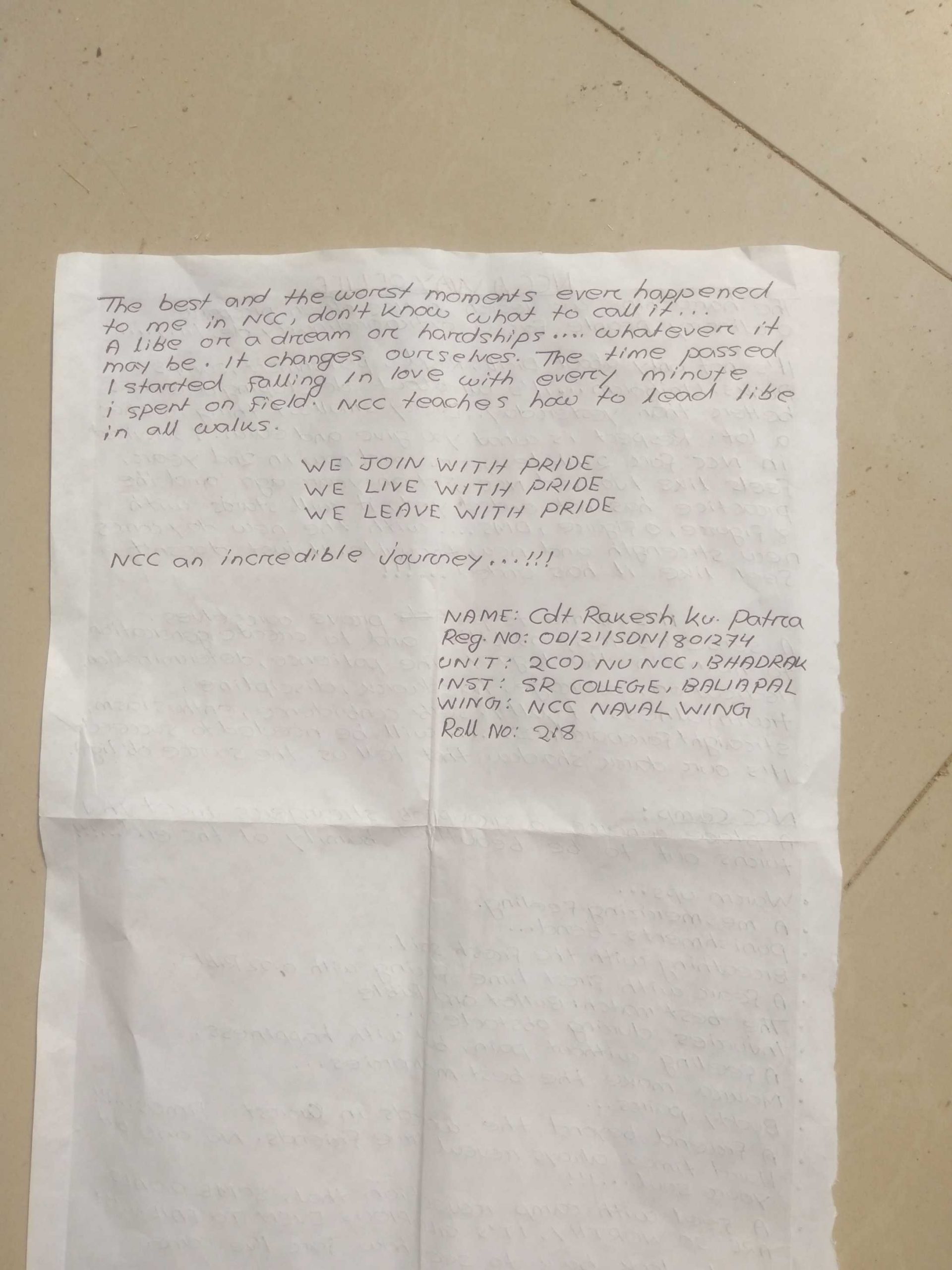 NCC A WAY OF LIFE – India NCC