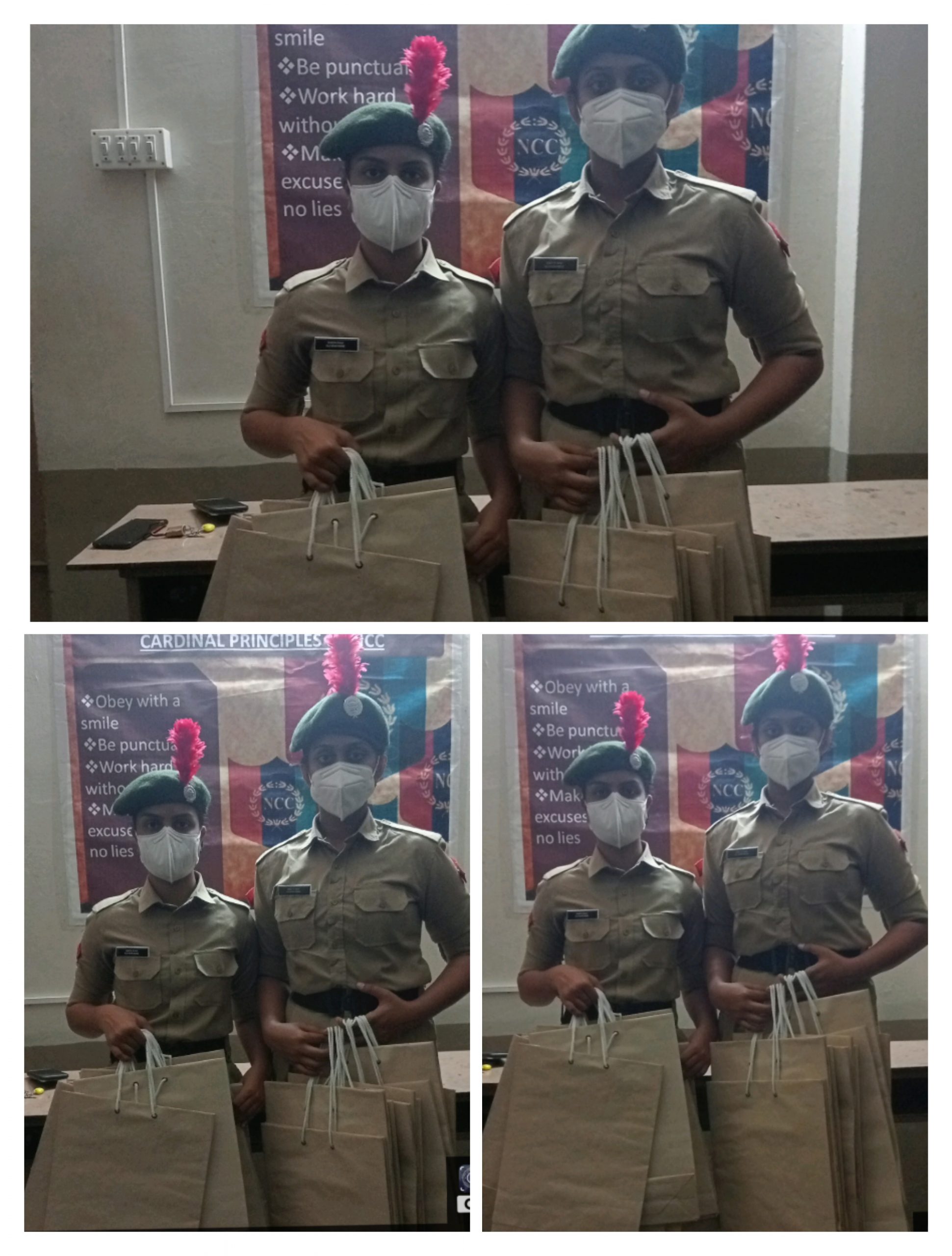 Paper bag making and distribution – India NCC