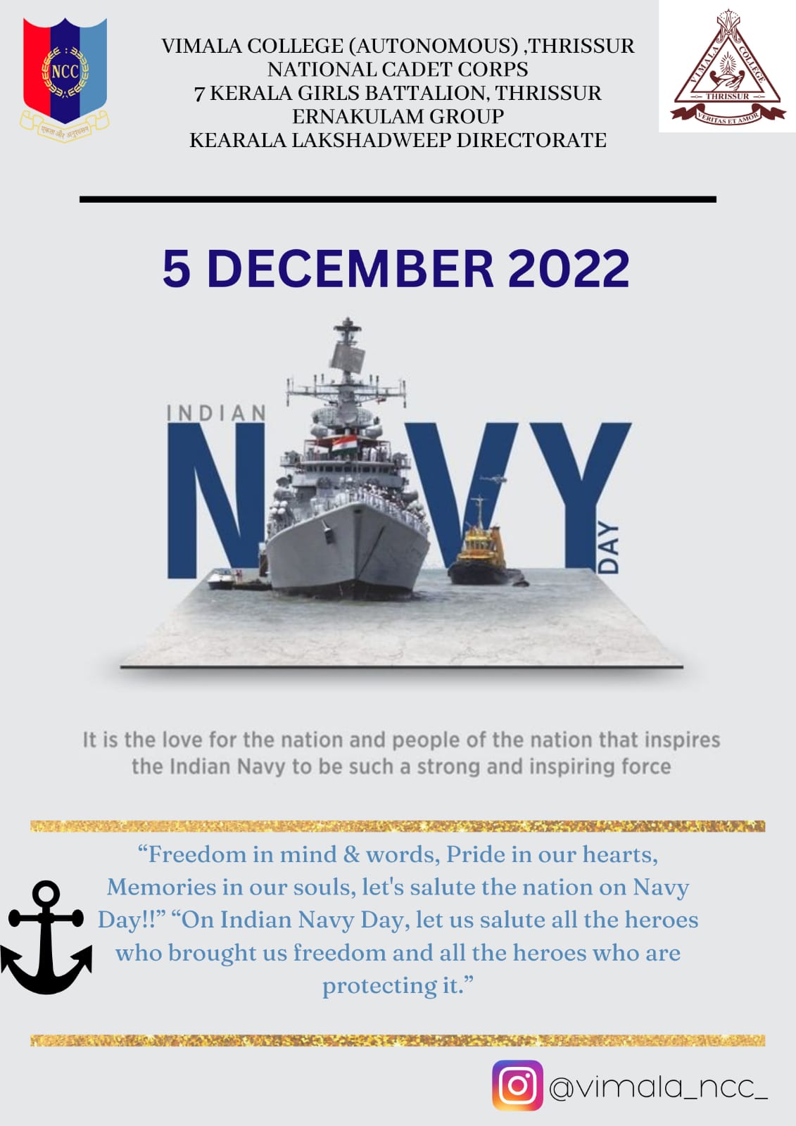 Navy Day Poster – India NCC