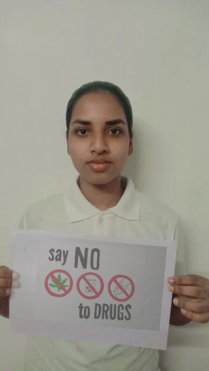 Anti drugs against poster making – India NCC