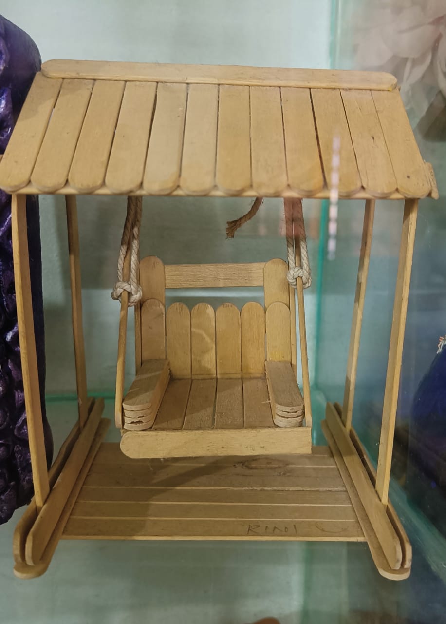 Wooden stick art work – India NCC