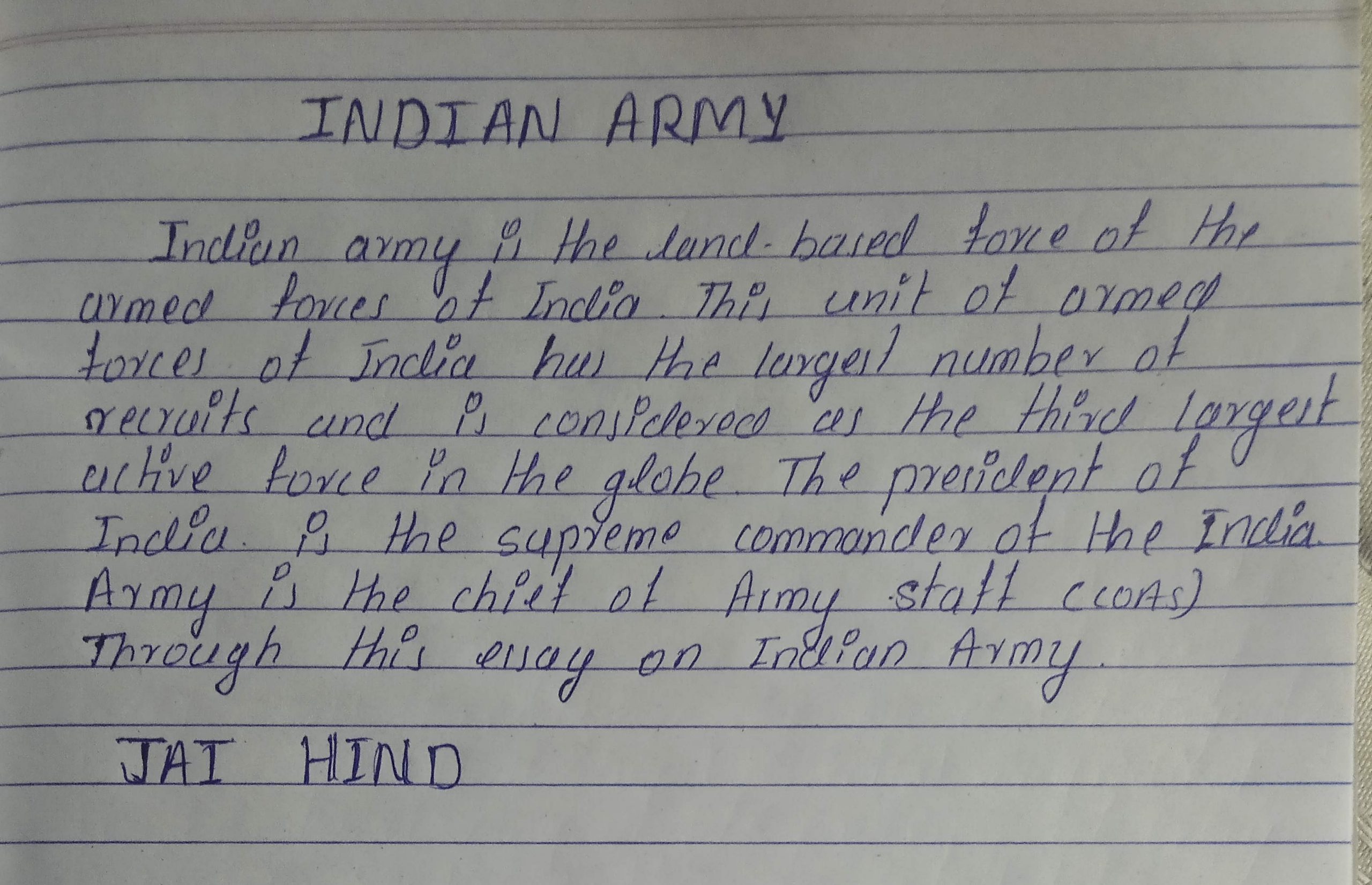 Indian Army – India NCC