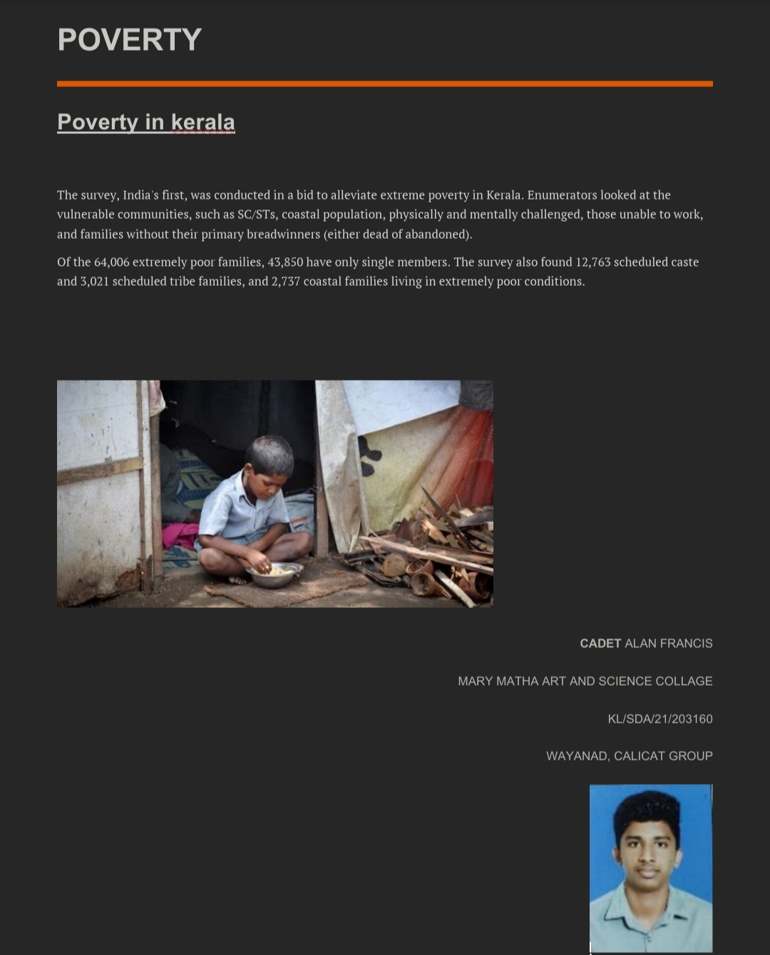 Poverty – India NCC