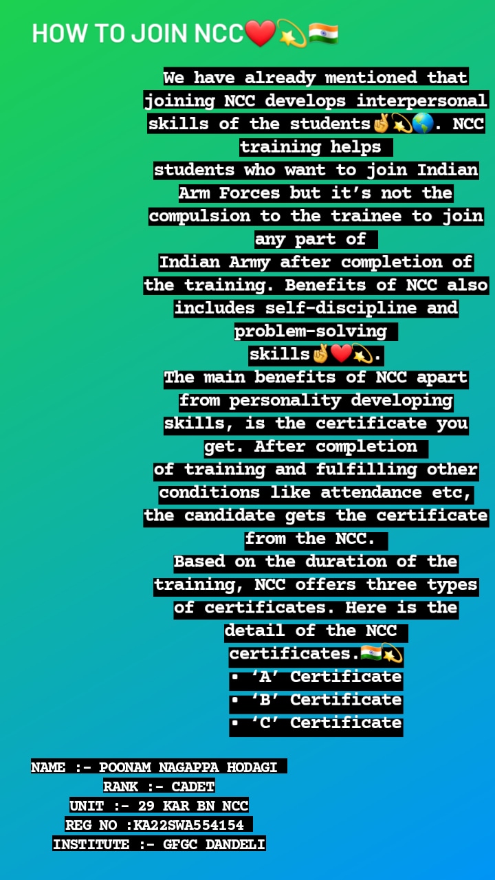 How to join ncc – India NCC