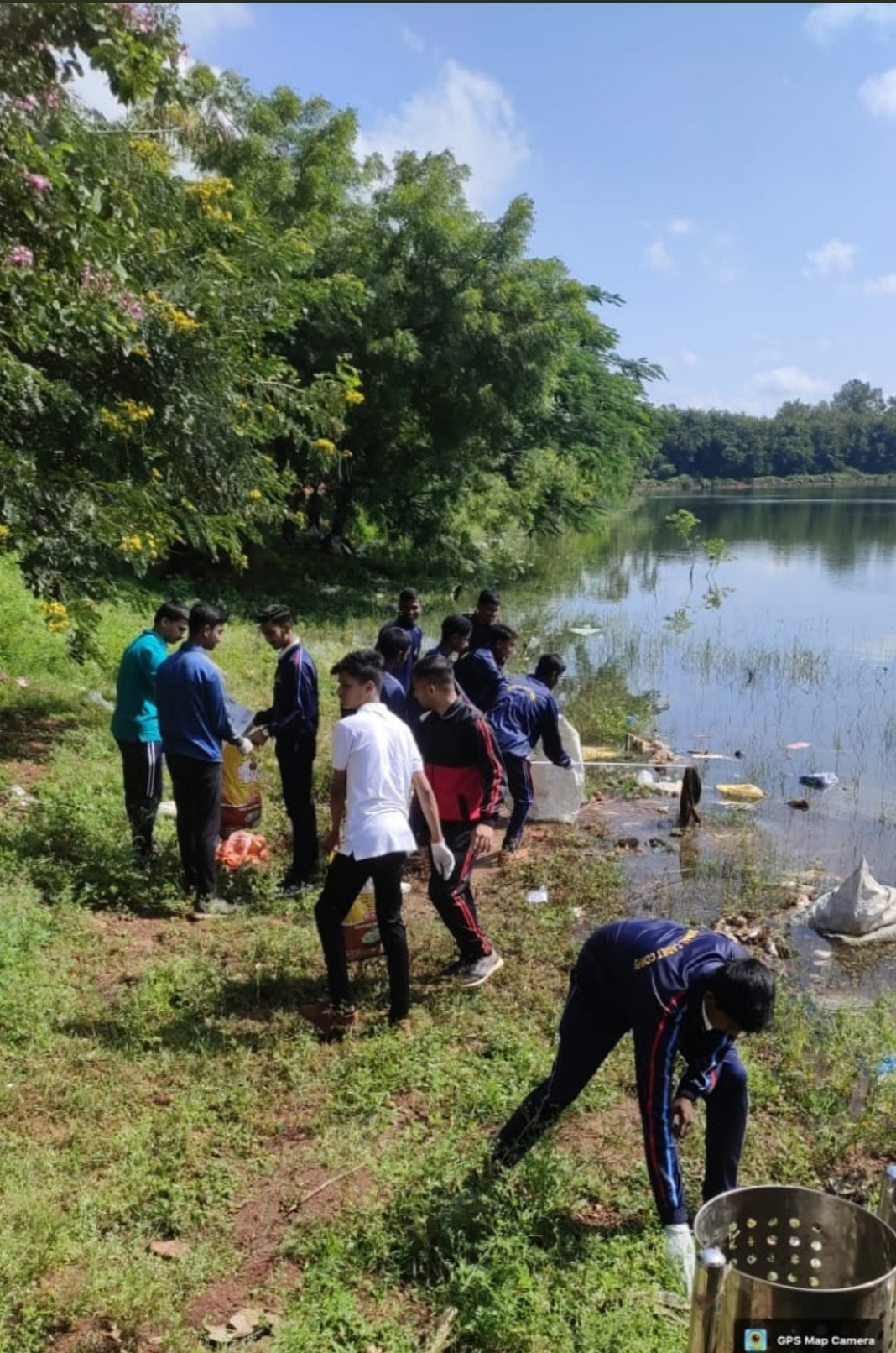 Papnass water body cleaning – India NCC