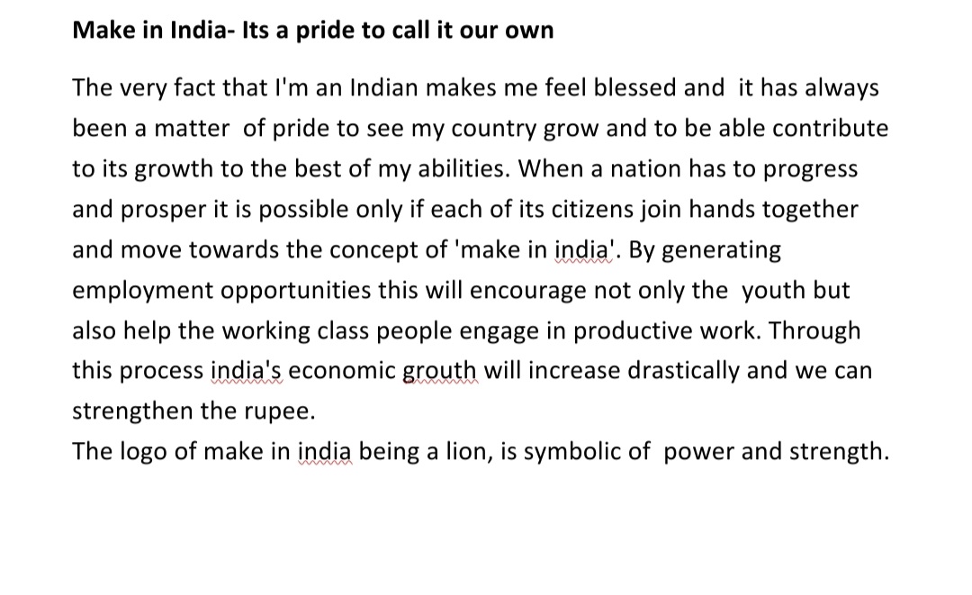 Make in India – India NCC