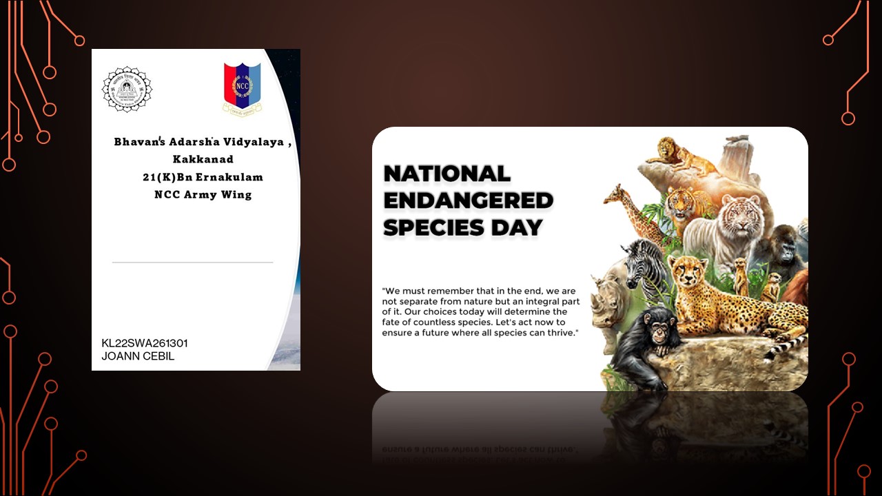 international endangered species day – India NCC