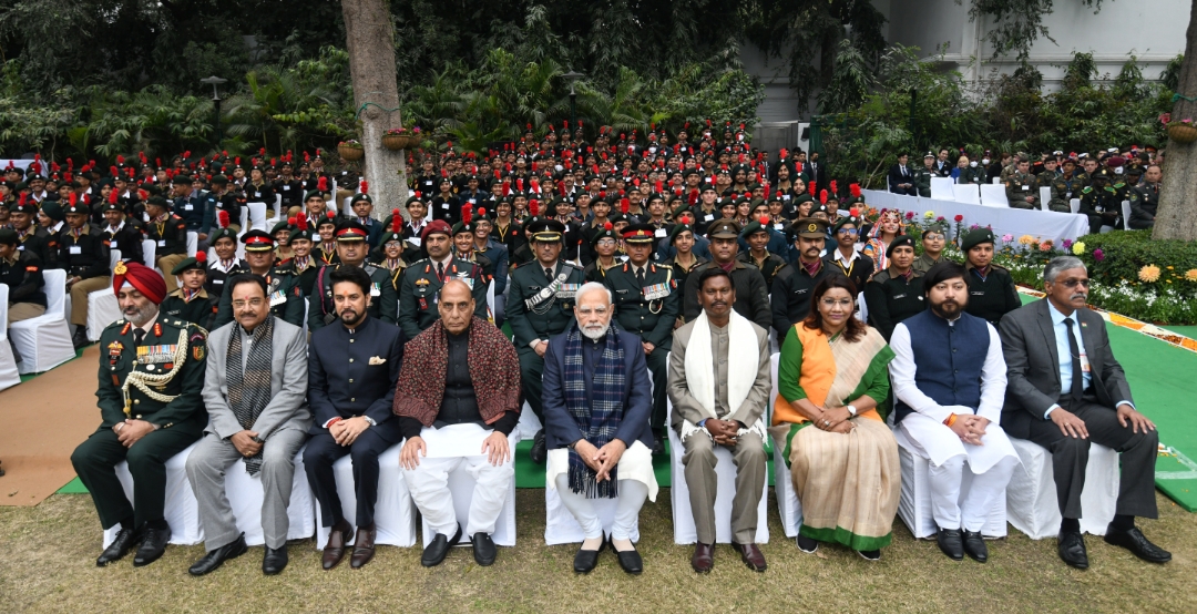 NCC RDC cadets with Indian Prime Minister – India NCC
