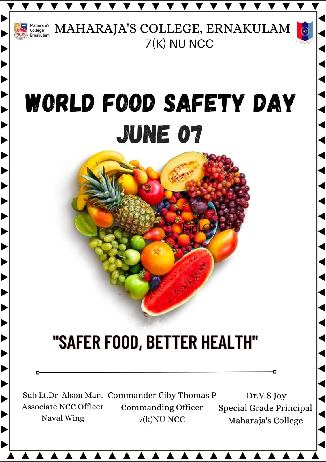 WORLD FOOD SAFETY DAY – India NCC