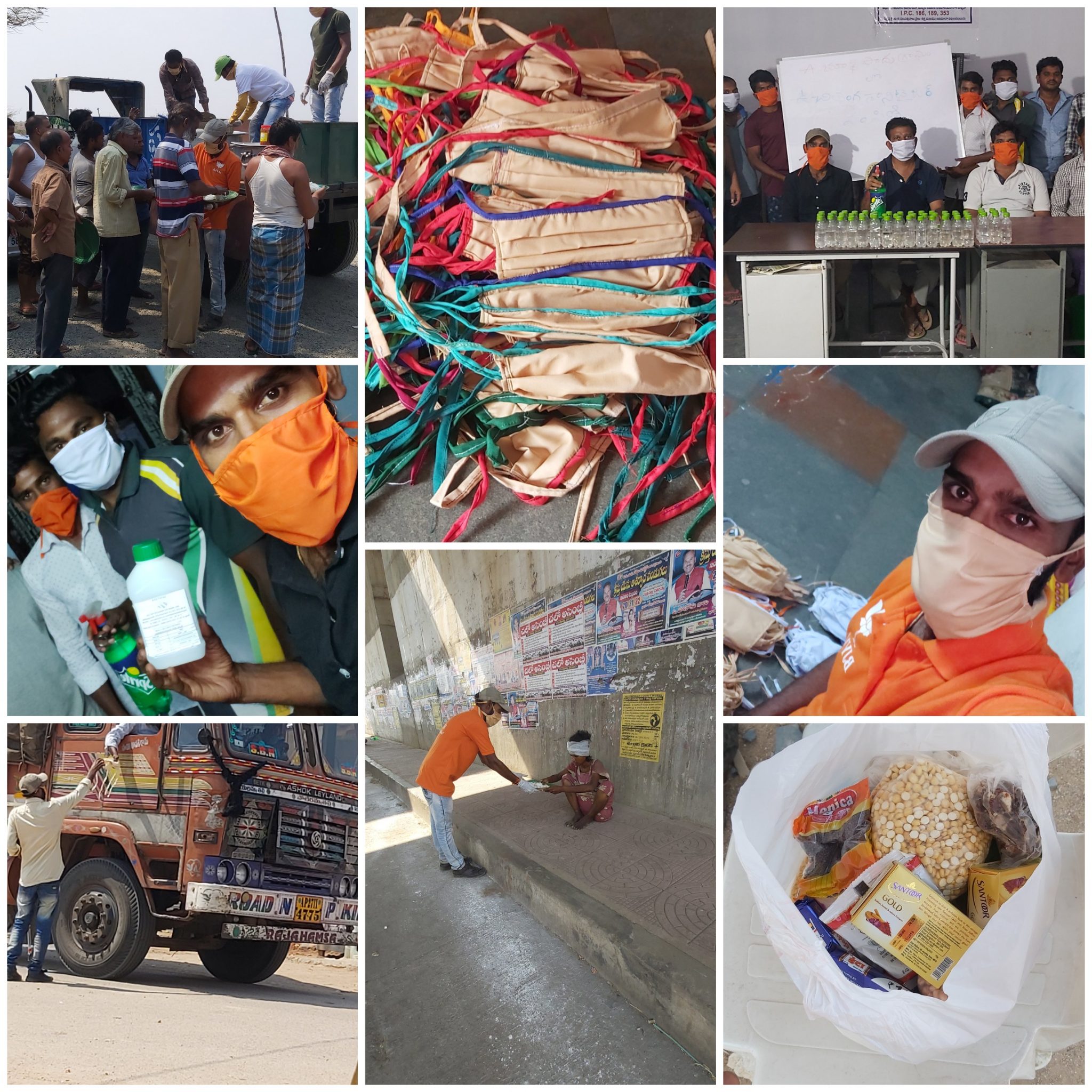 Distribution of food and maks - Self4Society