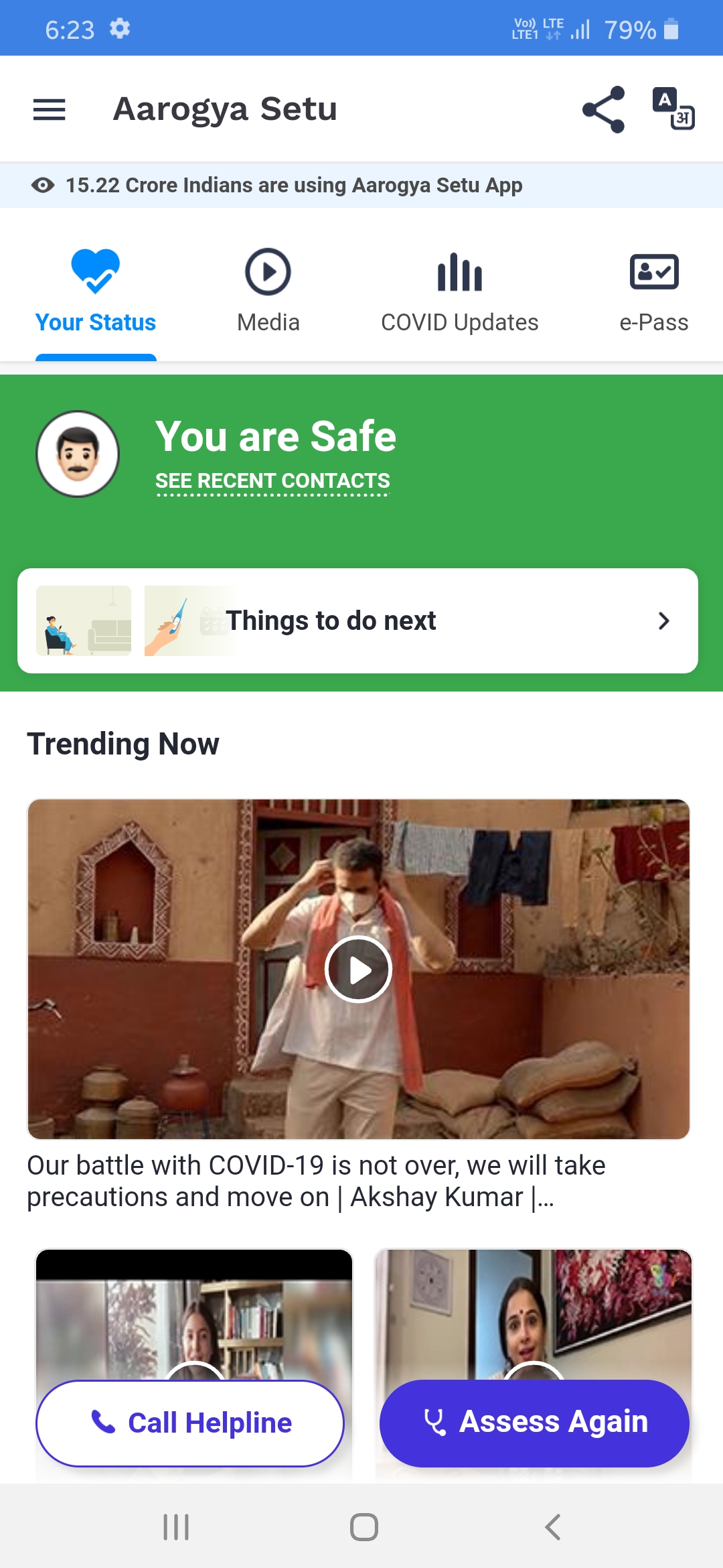 Awareness of Installing AROGYA SETU APP - Self4Society