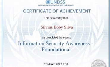 United Nations Certificate - Self4Society