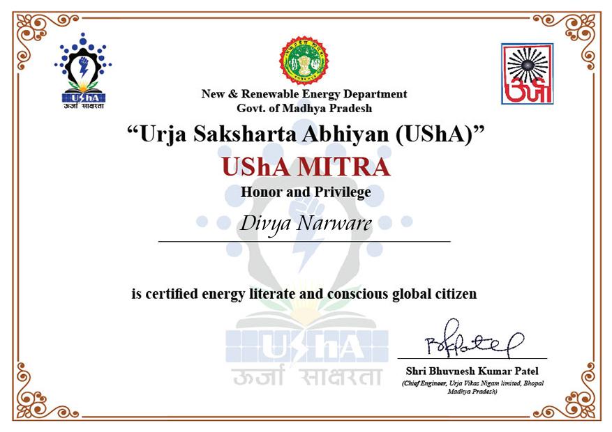UShA (Urja saksharta Abhiyan) Mitra | मध्य प्रदेश
